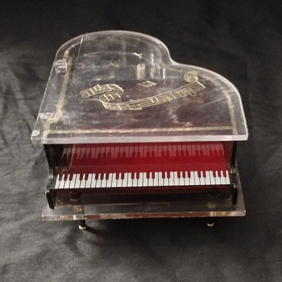 Vintage | Accents | Vintage Jokiwa Grand Piano 6 Clear Windup Music ...